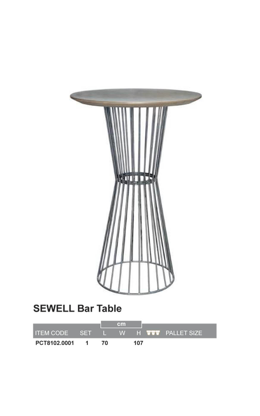 SEWELL BAR TABLE ROSA PLANTERS VIETNAM CO LTD SEWELL BAR TABLE ROSA PLANTERS VIETNAM CO LTD