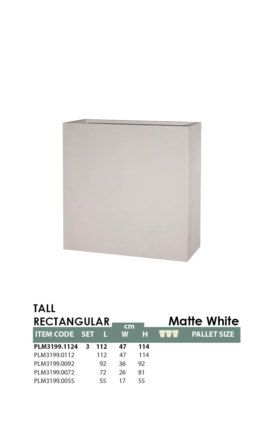 TALL RECTANGULAR - ROSA PLANTERS VIETNAM CO., LTD