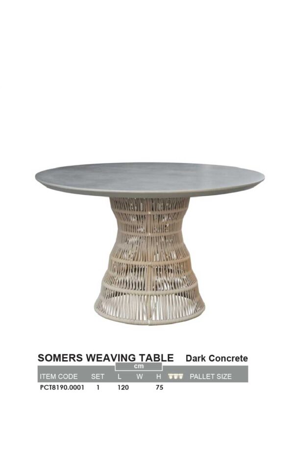 SOMERS WEAVING TABLE - ROSA PLANTERS VIETNAM CO., LTD