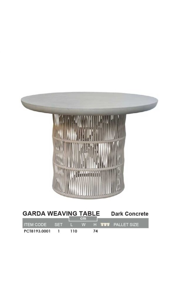 GARDA WEAVING TABLE - ROSA PLANTERS VIETNAM CO., LTD