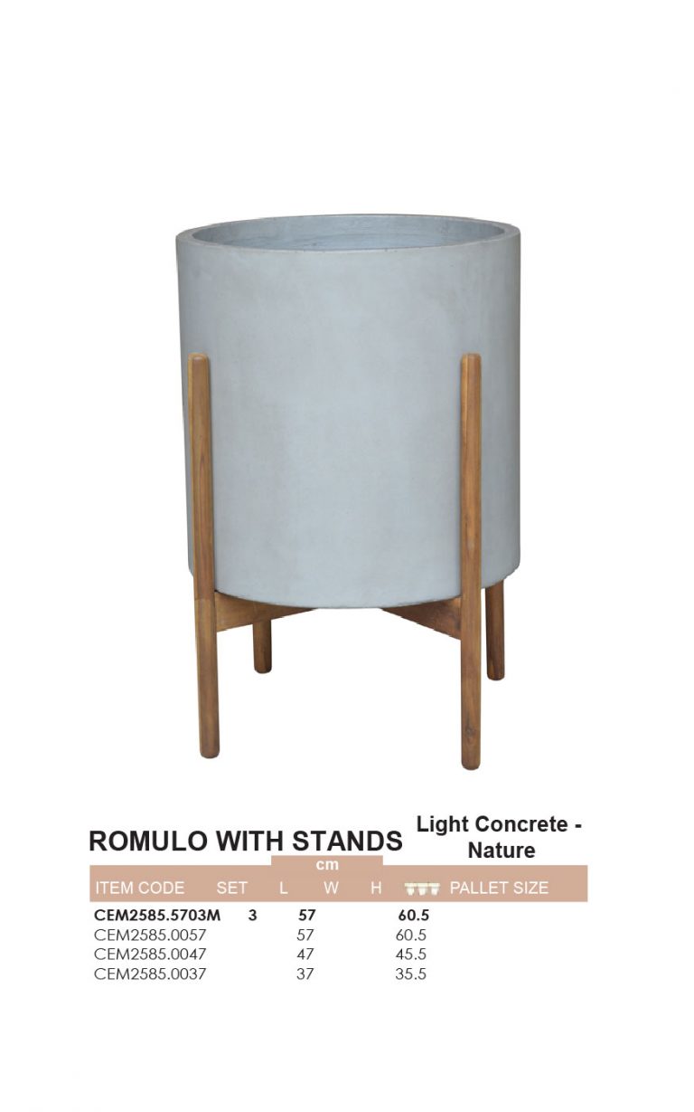 ROMULO WITH STANDS - ROSA PLANTERS VIETNAM CO., LTD
