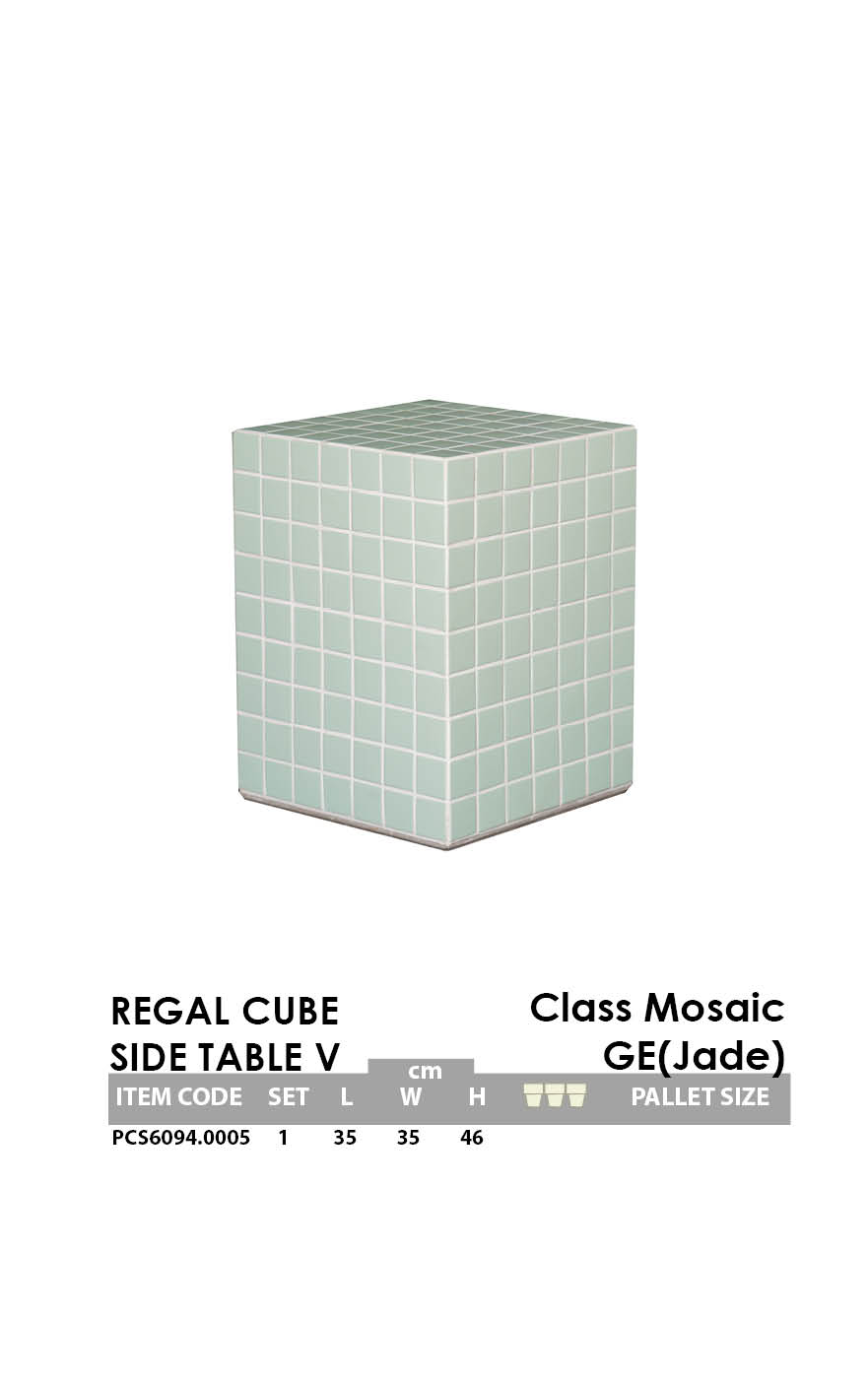 REGAL CUBE SIDE TABLE V - ROSA PLANTERS VIETNAM CO., LTD